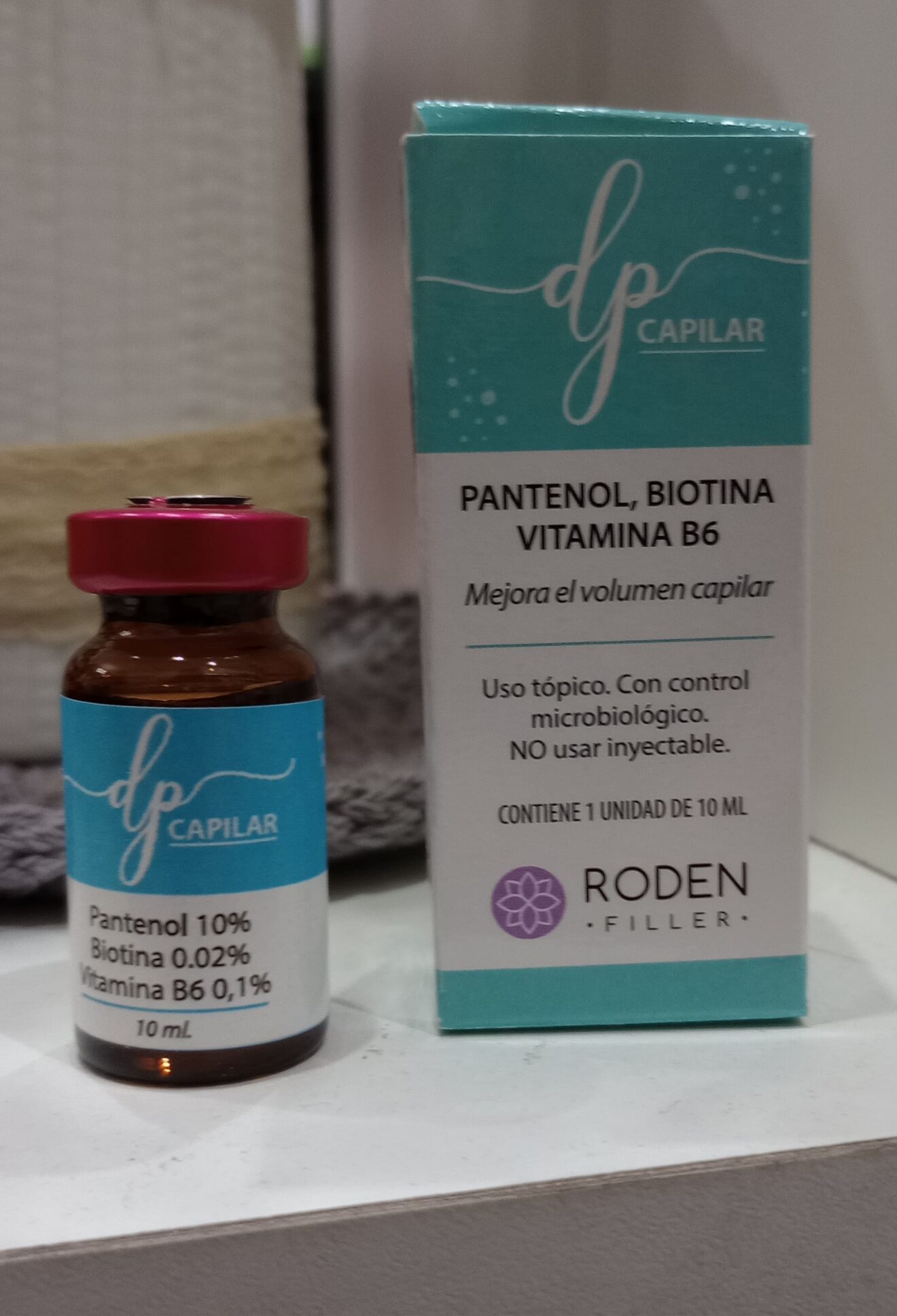 Vial Capilar Blend con Patenol 10% + Biotina 0.2% + B6 0.1% Roden ...